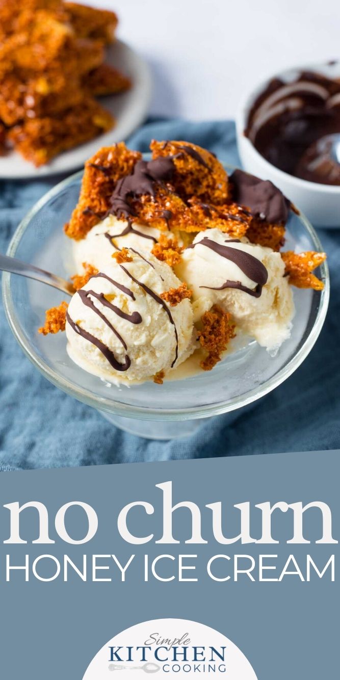 No Churn Honey Ice Cream - Simple Kitchen Cooking